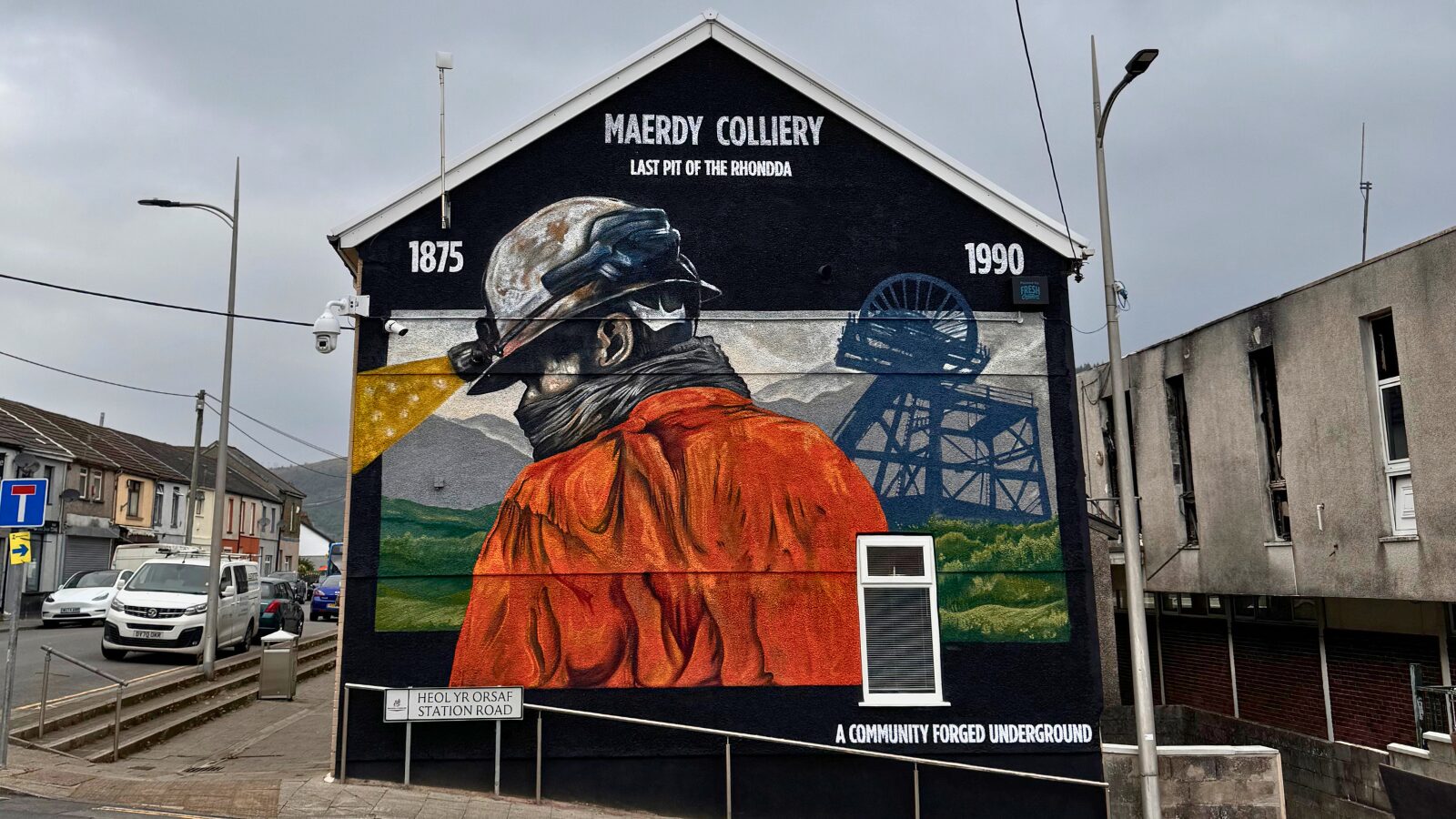 Maerdy Mining Mural - Fresh Creative Co